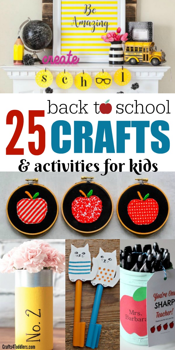 25 Back To School Crafts And Activities For Kids Crafts 4 Toddlers 25 Back To School Crafts And Activities For Kids Crafts 4 Toddlers